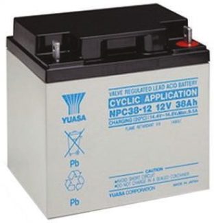 Yuasa NPC38-12 Lead Acid Battery 12V, 38Ah